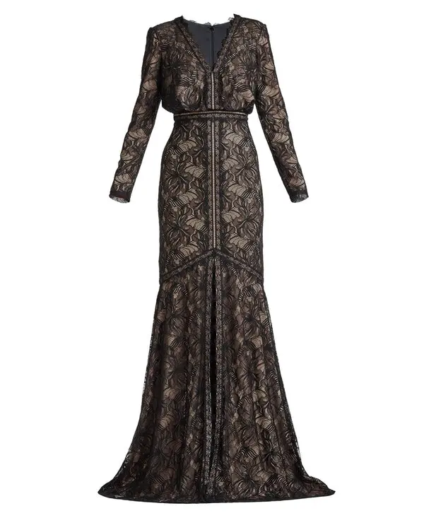 Tadashi Shoji Carelli Orchid Lace Gown