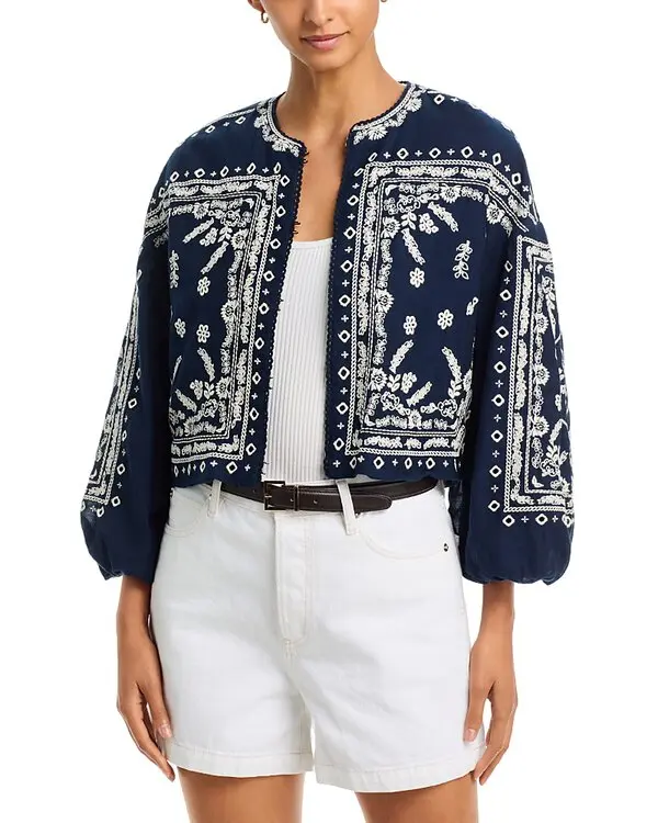 Veronica Beard Drake Embroidered Jacket