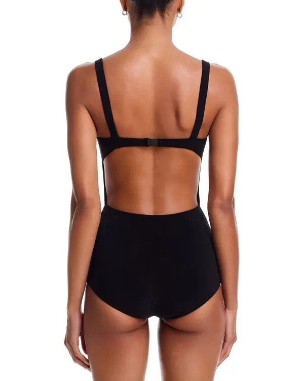Norma Kamali Vogue Open Back Swimsuit
