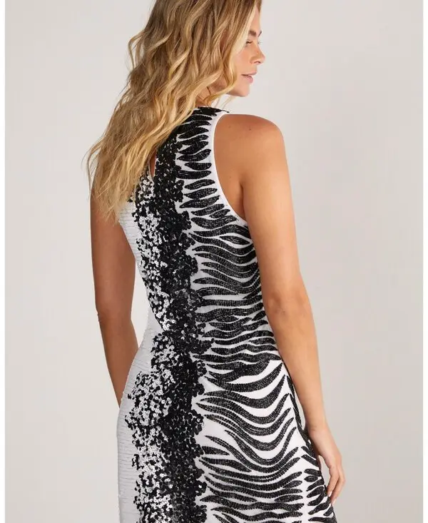 Nasty Gal Zebra Ombre Sequin Mini Dress