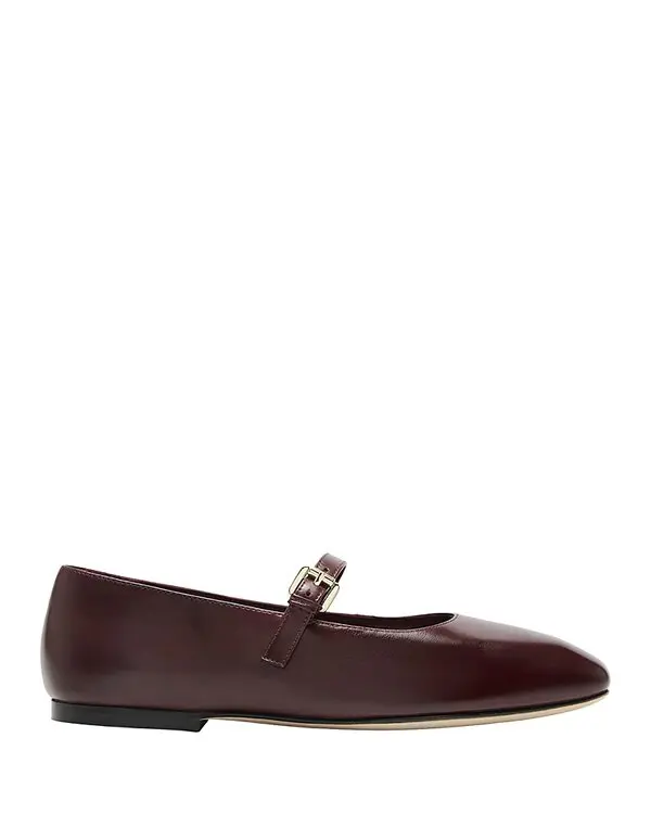 Whistles Leather Mary Jane Ballet Pumps