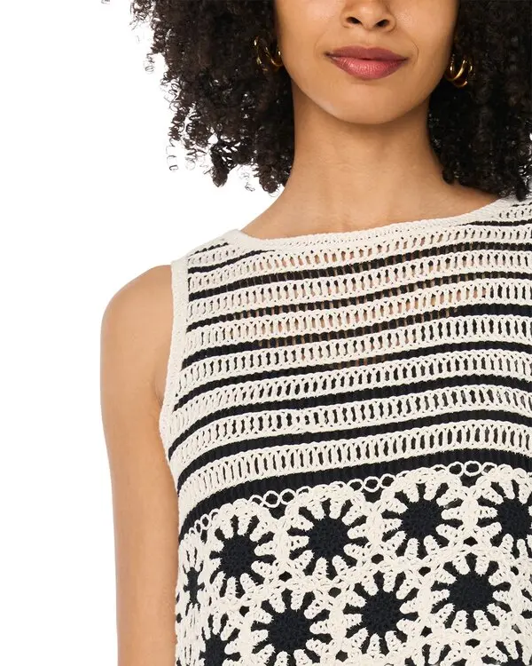 Vince Camuto Crochet Tank With Slip Dress