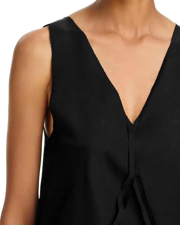 MAISON MARGIELA Fluide Satin V Neck Dress