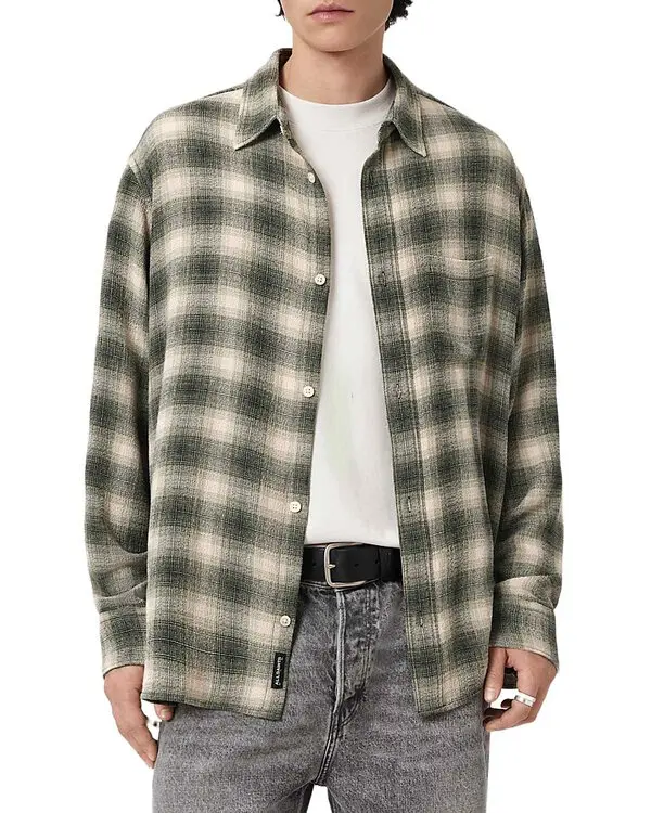 ALLSAINTS Lumley Oversized Fit Long Sleeve Shirt