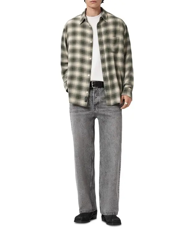 ALLSAINTS Lumley Oversized Fit Long Sleeve Shirt