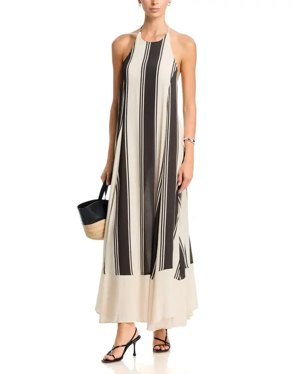 A.REN A. Ren Nika Sleeveless Halter Dress