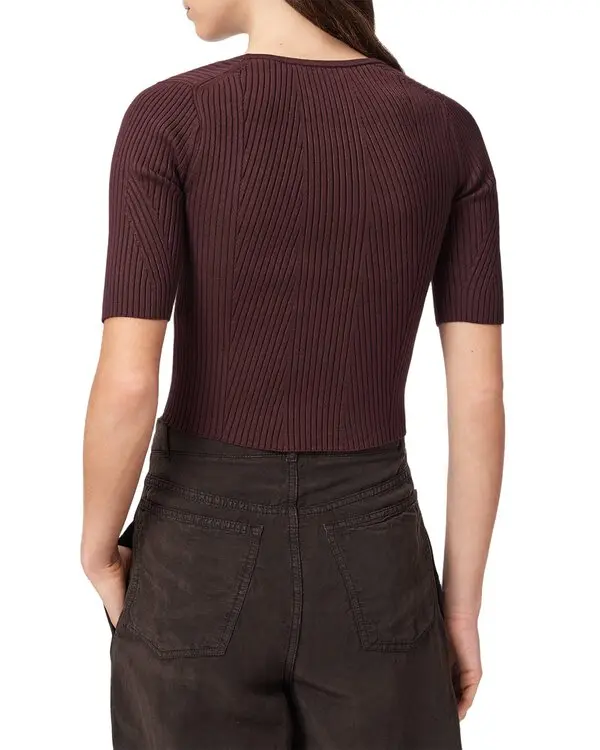 ALLSAINTS Cruz Hally Top - Burnt Brown