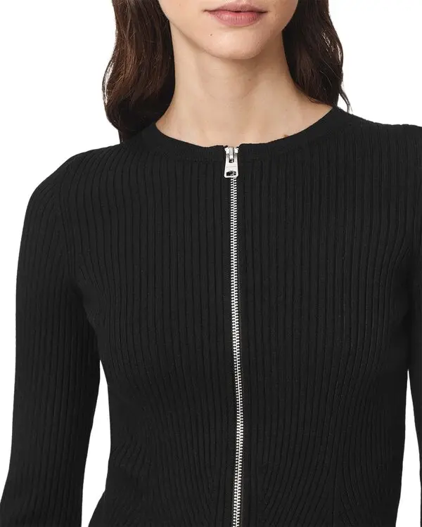 ALLSAINTS Cruz Zip Cardigan - Black