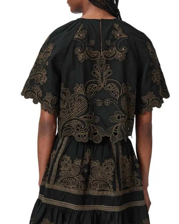 ALLSAINTS Miriam Embroidered Top
