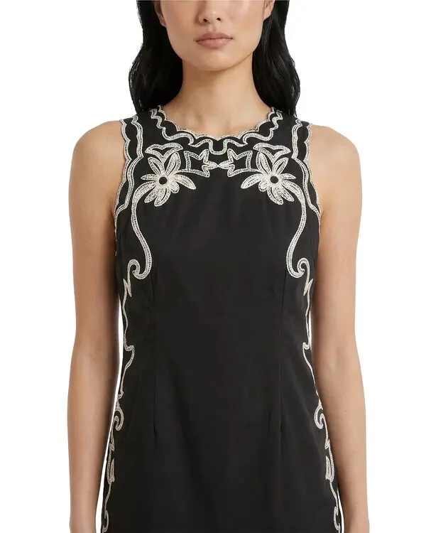 THE GOOD JOURNEY Embroidered Mini Dress