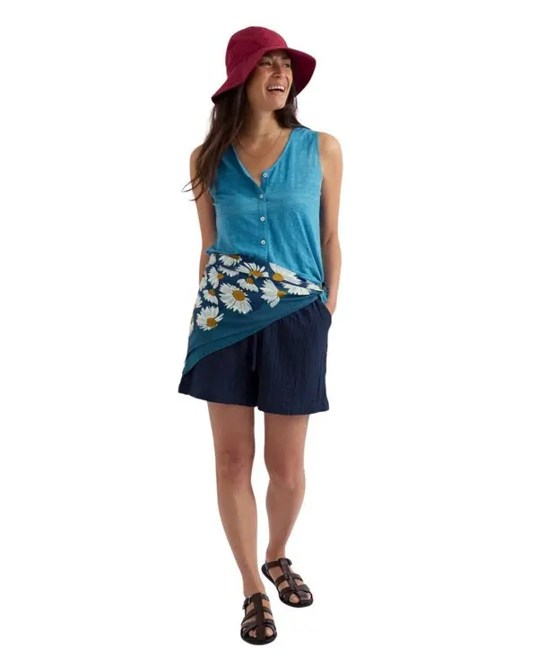 SEASALT CORNWALL Carn Glaze Linen Button-through Vest