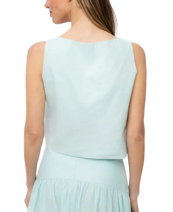 THE BURGESS COLLECTION The Maeve Square Neck Tank - Sky