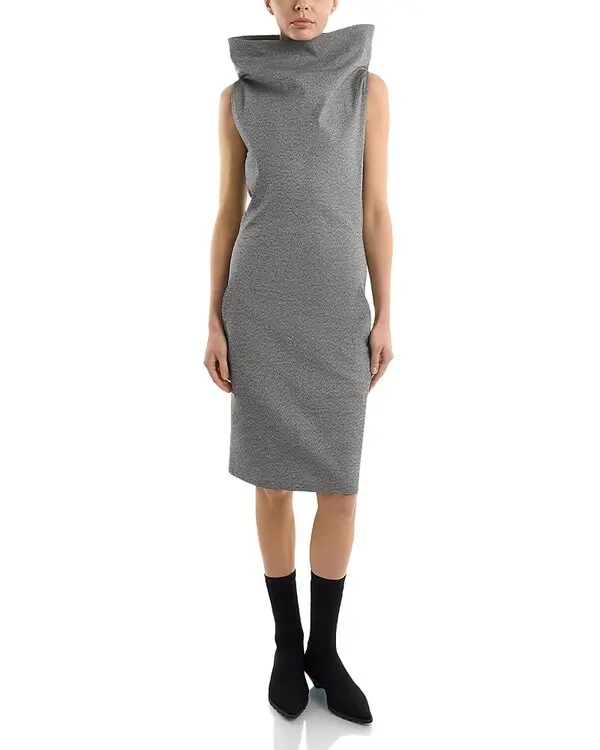 Issey Miyake Sleeveless High Neck Dress