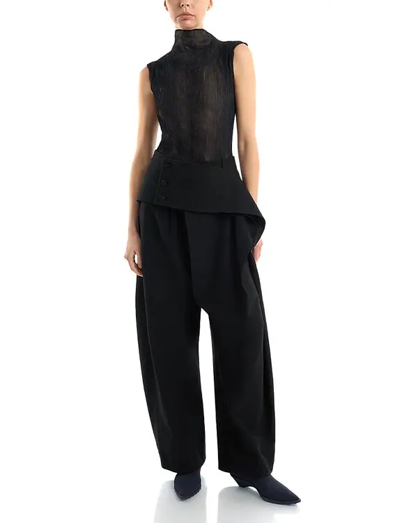 Issey Miyake Grainy Pants - Black