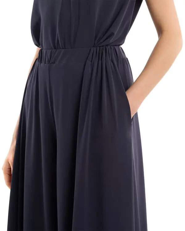Issey Miyake Drape Jersey Wide Leg Pants