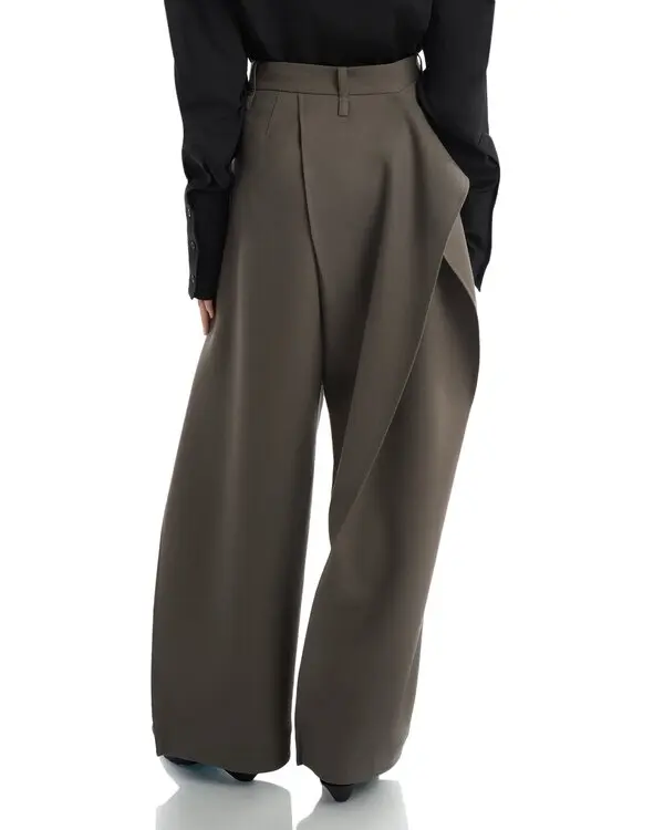 Issey Miyake Calligraph Wool Resin Impregnated Pants