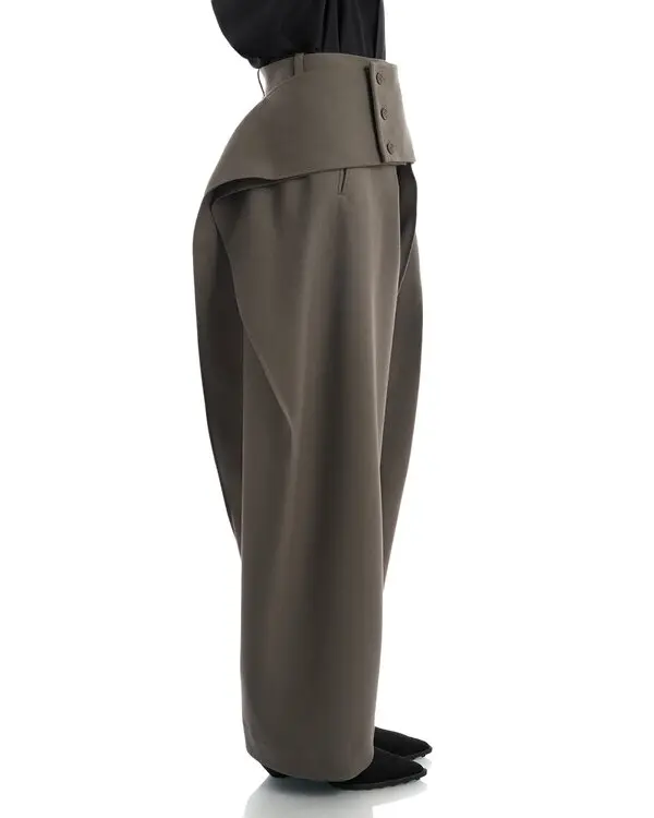 Issey Miyake Calligraph Wool Resin Impregnated Pants