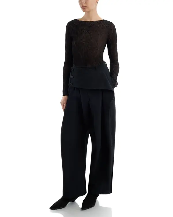 Issey Miyake Chiffon Twist Top