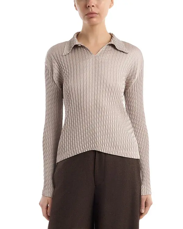 Issey Miyake Sleek Pleats Top