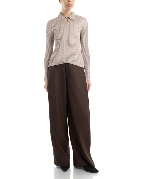 Issey Miyake Sleek Pleats Top