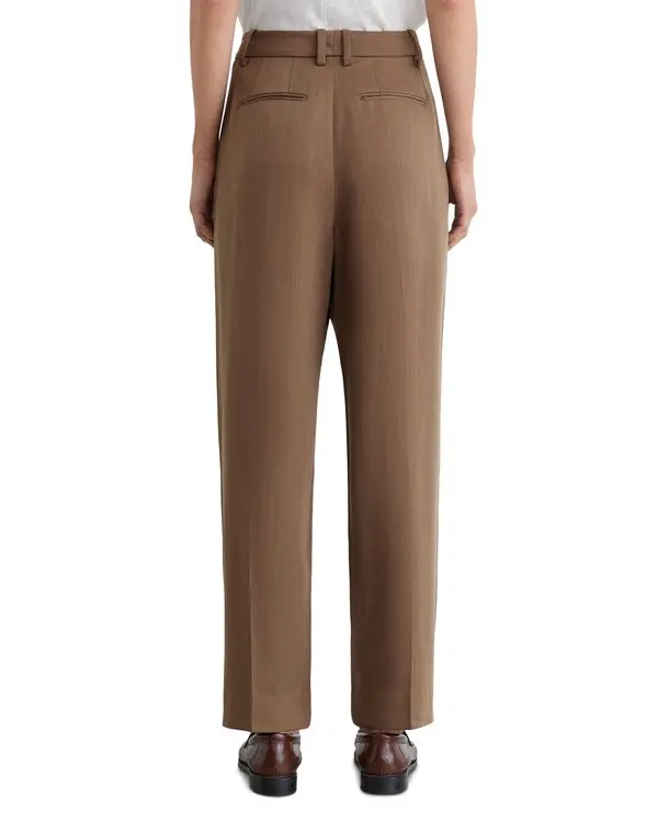 REISS Petites Clay Tapered Pleated Trousers