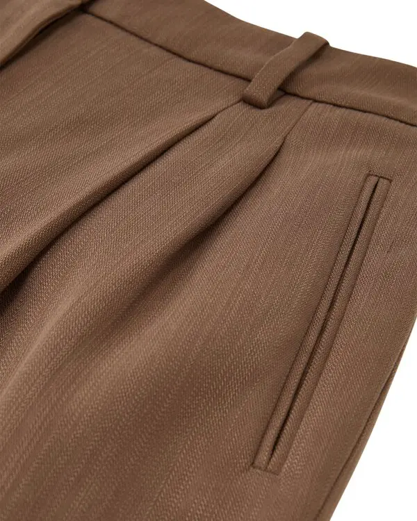 REISS Petites Clay Tapered Pleated Trousers