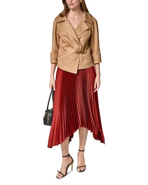 Donna Karan New York 3/4 Sleeve Bar Hardware Jacket