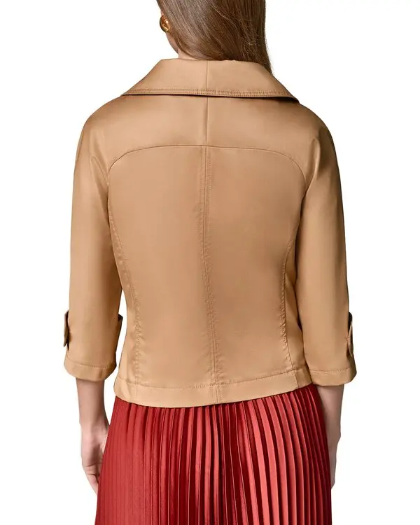 Donna Karan New York 3/4 Sleeve Bar Hardware Jacket