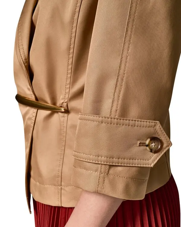 Donna Karan New York 3/4 Sleeve Bar Hardware Jacket