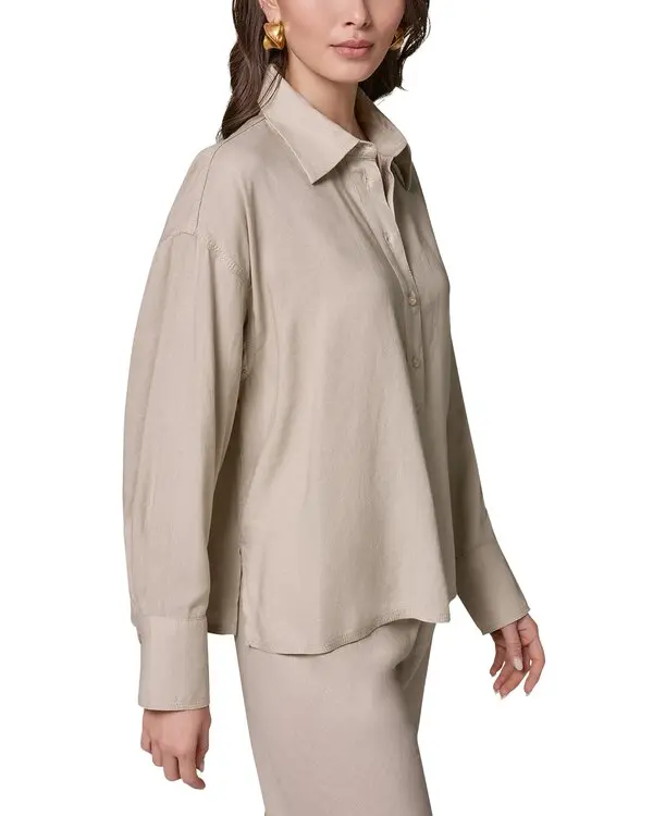 Donna Karan New York Triple Stitch Long Sleeve Blouse