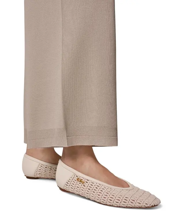 Donna Karan New York Milano Stitch Wide Leg Pull On Pants