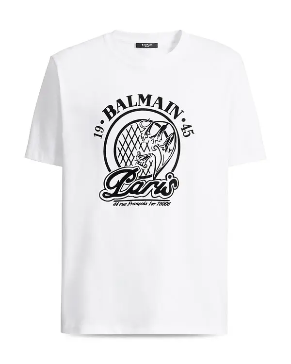 Balmain 1945 Crewneck Logo T-shirt