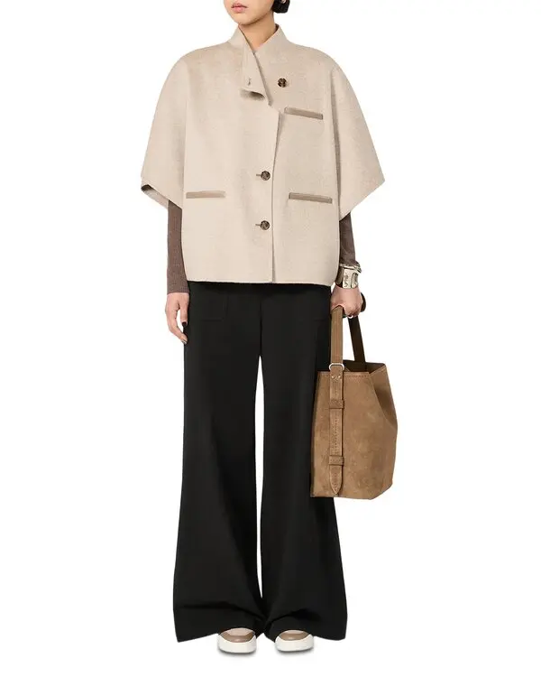 Max Mara Mxaandalo Cashmere Cape Jacket