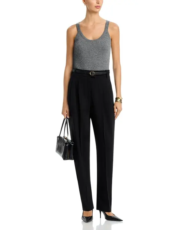 Michael Kors Dru Tapered Pleat Trousers