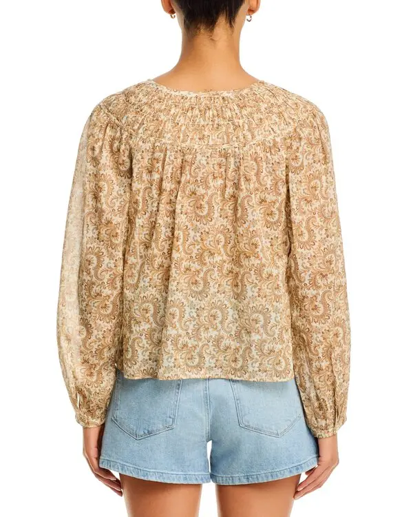 Paige Zoia Smocked Blouse