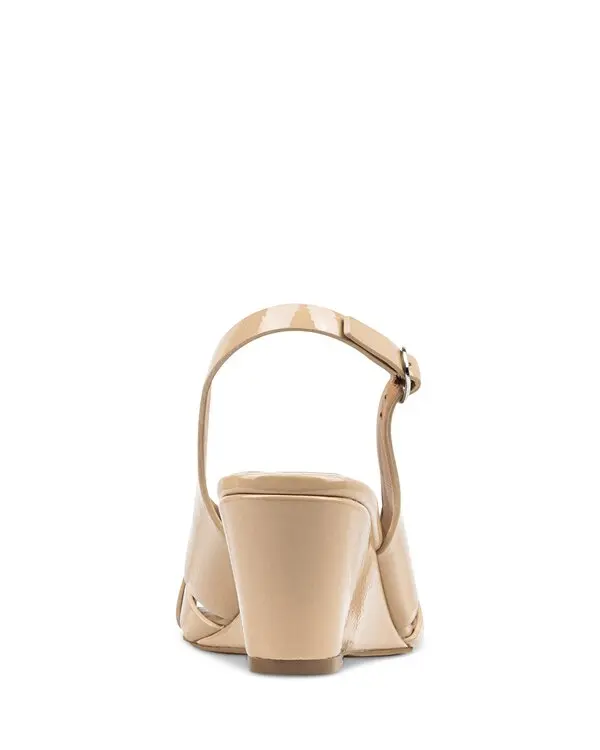 DONALD PLINER Primm Mid Wedge Slingback Sandals - Sand