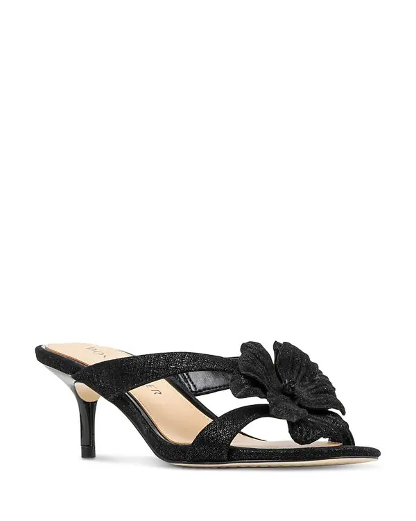 DONALD PLINER Paloma Mid Heel Slides - Black
