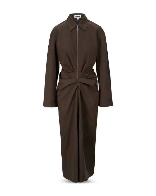 Staud Adler Gathered Waist Dress