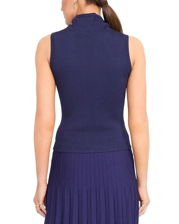 Staud Montclair Mock Neck Sleeveless Sweater