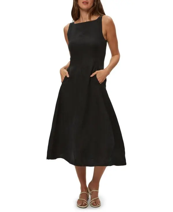 Michael Stars Palmira Linen Midi Dress