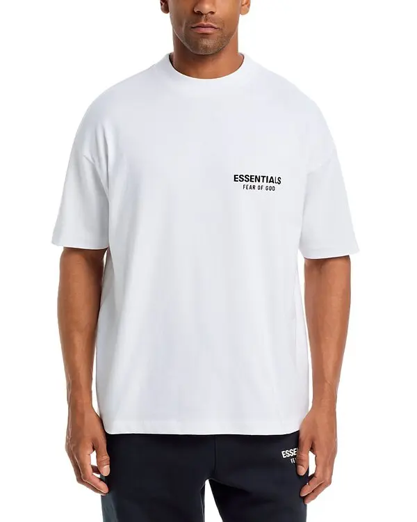 Fear Of God Essentials Logo Crewneck T-shirt - Bright White