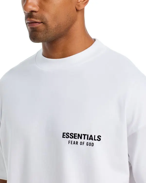Fear Of God Essentials Logo Crewneck T-shirt - Bright White