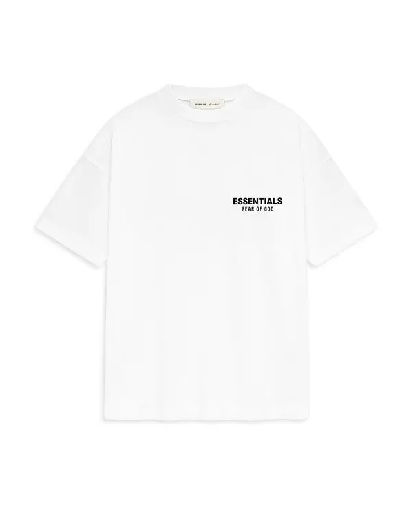 Fear Of God Essentials Logo Crewneck T-shirt - Bright White