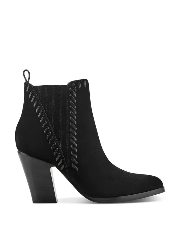 MARC FISHER LTD. Alvira Suede Ankle Boots - Black