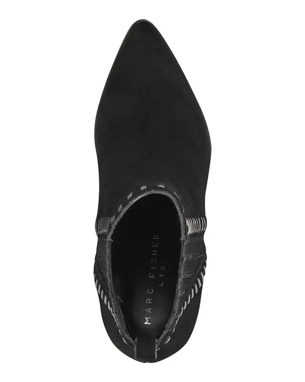 MARC FISHER LTD. Alvira Suede Ankle Boots - Black