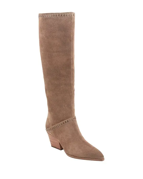 MARC FISHER LTD. Suede Boots - Medium Brown
