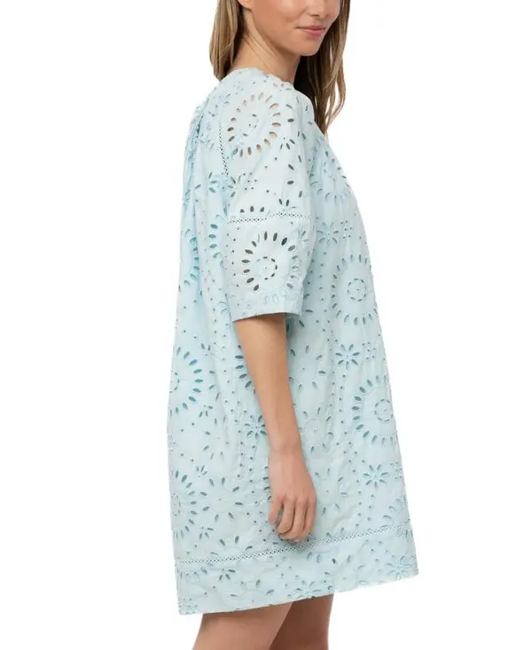 THE BURGESS COLLECTION The Kennedy Eyelet Mini Dress