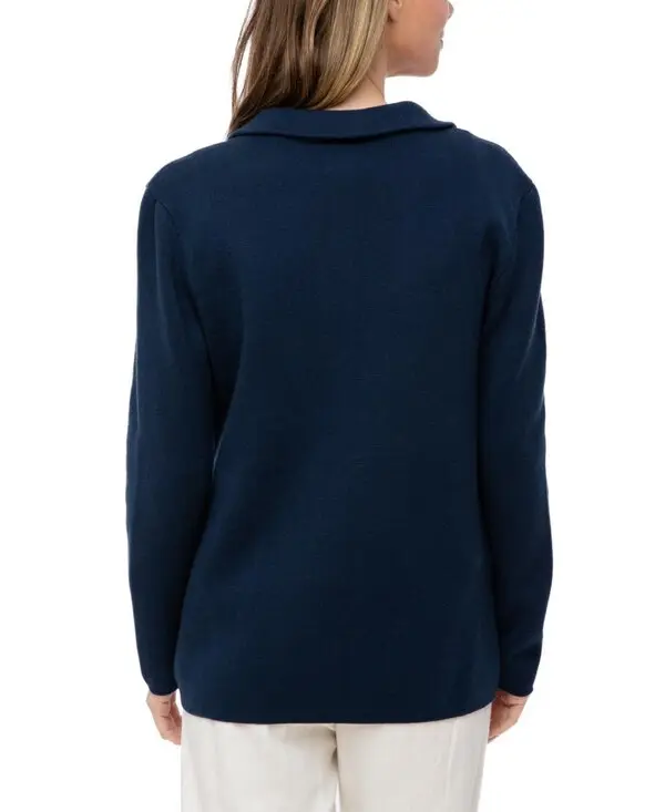 THE BURGESS COLLECTION The Milly Knit Blazer - Navy