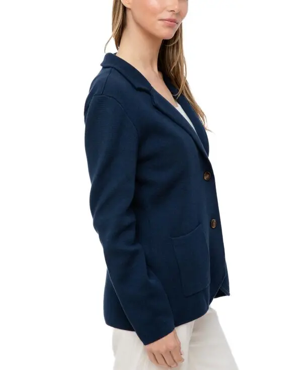 THE BURGESS COLLECTION The Milly Knit Blazer - Navy