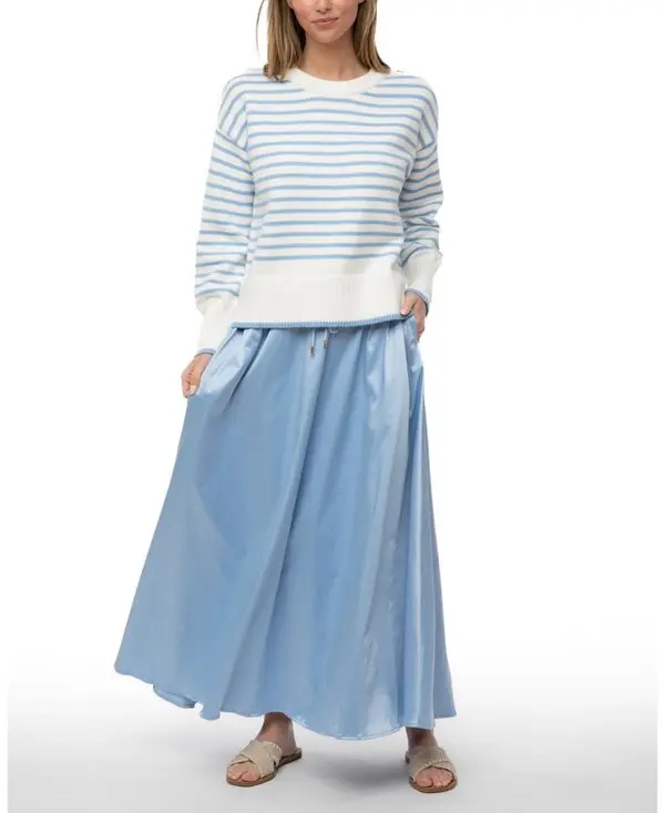 THE BURGESS COLLECTION The Serena Satin Skirt
